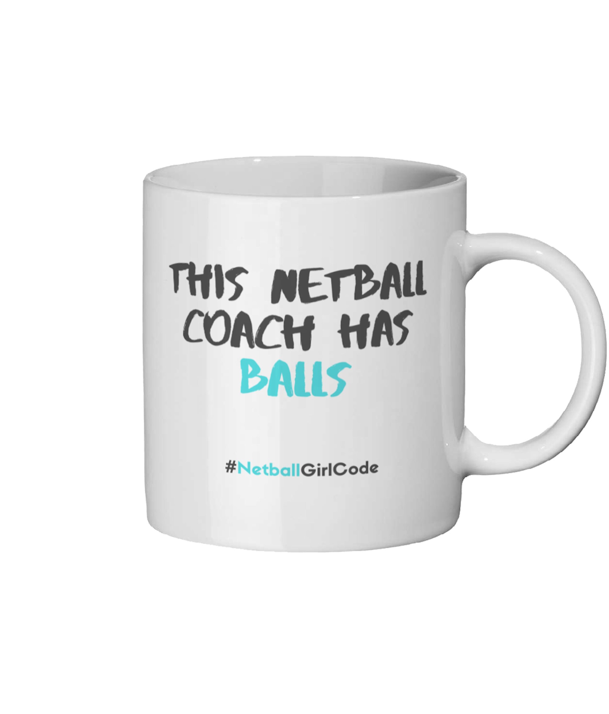 This Netball Coach Has Balls Ceramic Mug - Etsy