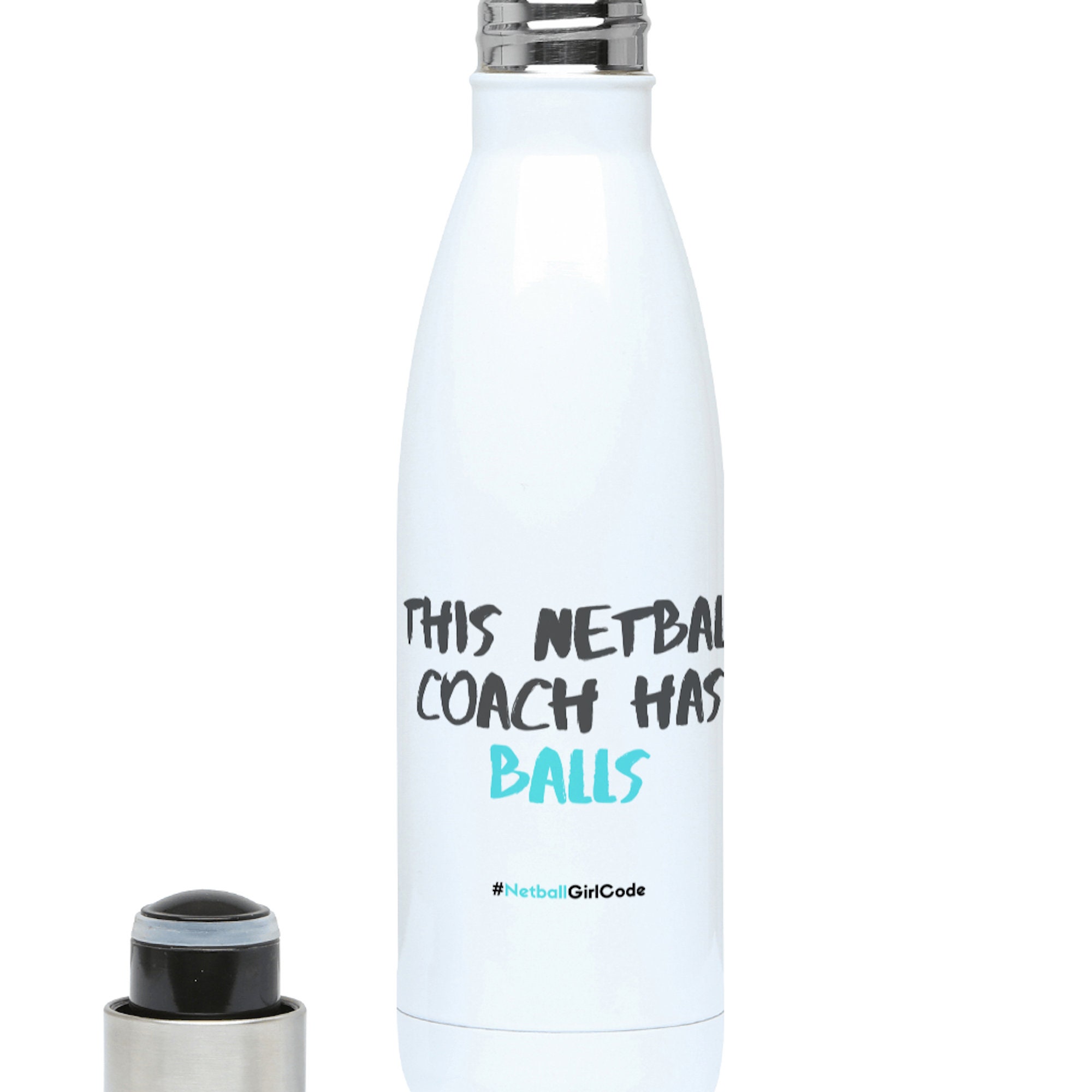 This Netball Coach Has Balls - Water Bottle - Etsy
