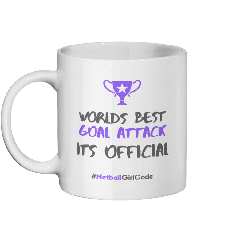 World's Best Goal Attack Netball Mug - Etsy