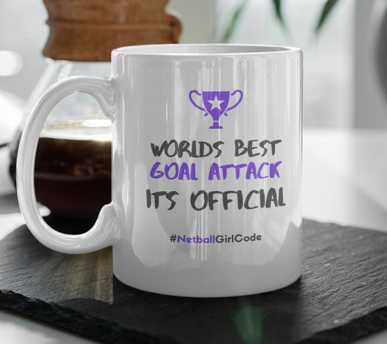 World's Best Goal Attack Netball Mug - Etsy