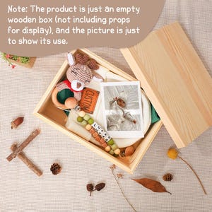 Cute Bear Pattern Baby Keepsake Box, Baby Memory Box for Newborn Boy ...
