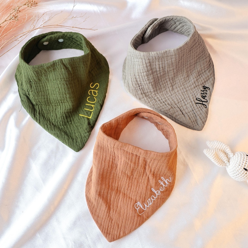 Baby Triangular Bibs - Etsy