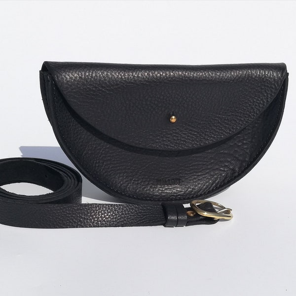 Leather Moon Bag - Etsy UK