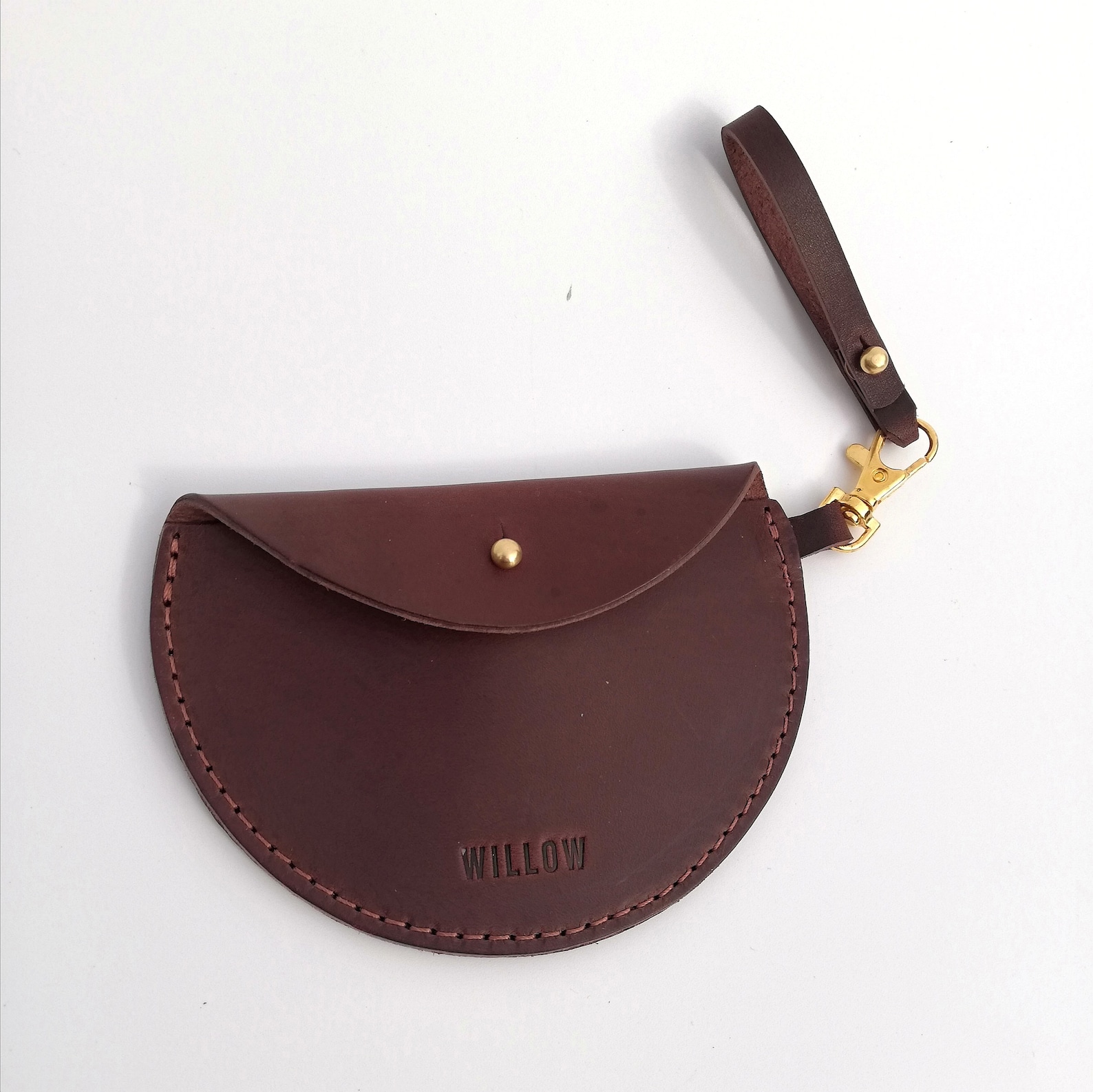Mini Moon Purse / Hand Made Purse / Leather Purse / Half Moon Purse ...