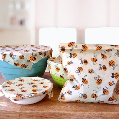 Beeswax Wrap Starter Pack Reusable Food Wrap Eco Friendly - Etsy
