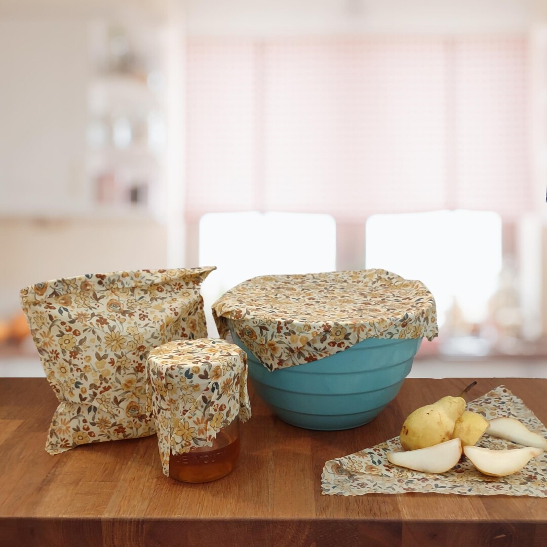 Beeswax Wrap Starter Pack - Reusable Food Wrap Set - Eco Friendly Gift ...