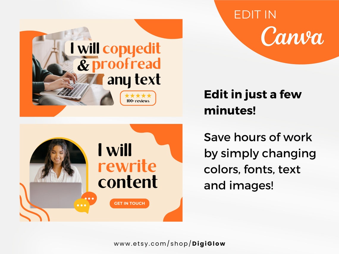 10 Fiverr Gig Image Templates to Edit in Canva, Boost Fiverr Sales ...