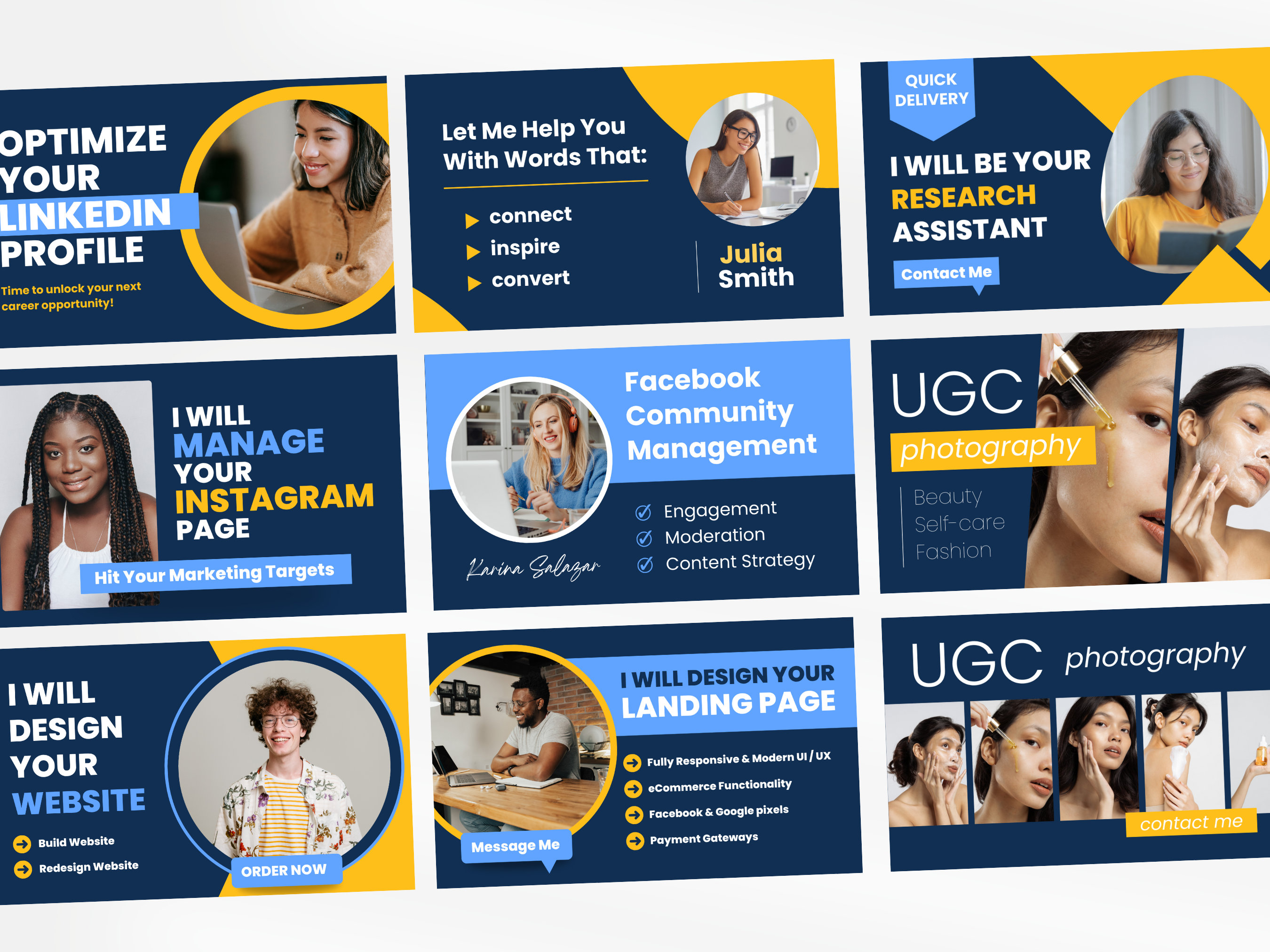 Fiverr Gig Images Template, Edit in Canva, Boost Fiverr Impressions ...