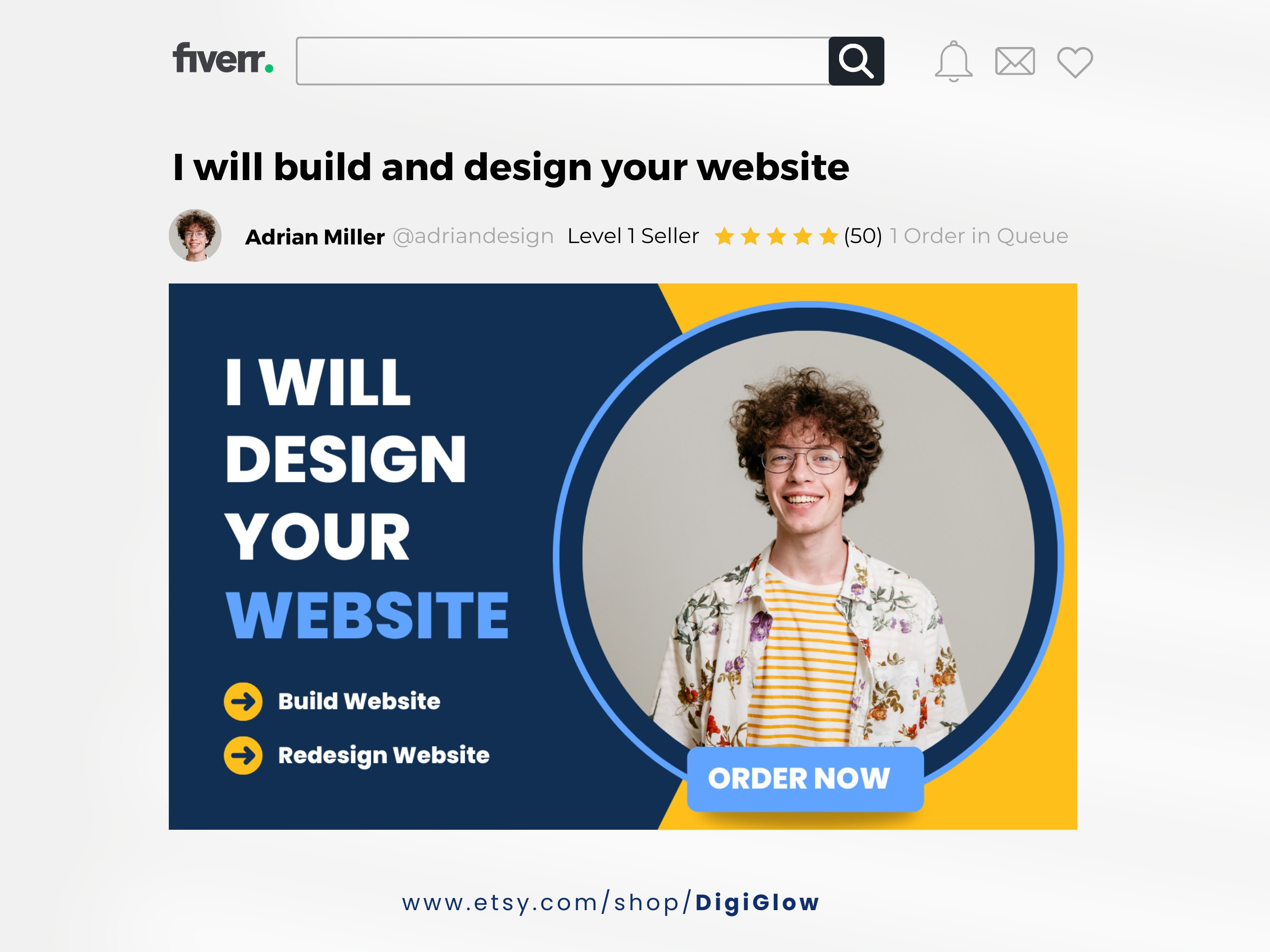 Fiverr Gig Images Template, Edit in Canva, Boost Fiverr Impressions ...