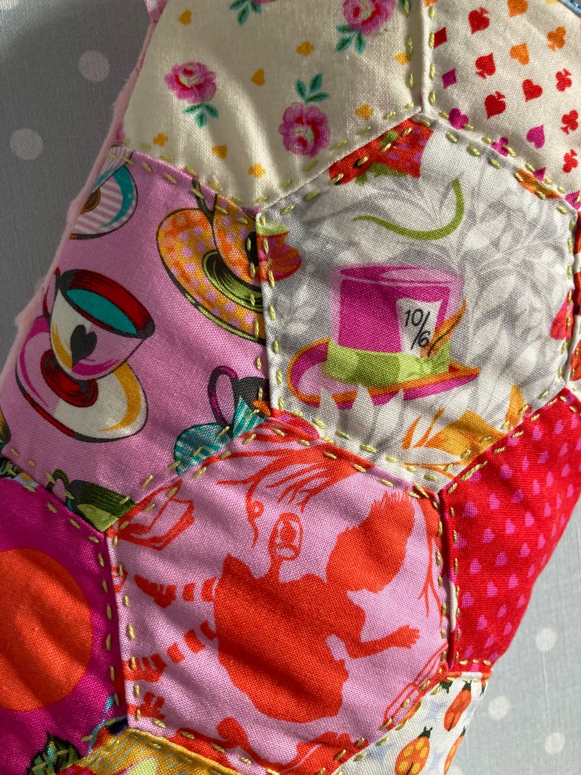 Rainbow Christmas Stocking, Tula Pink Fabric, Alive in Wonderland ...
