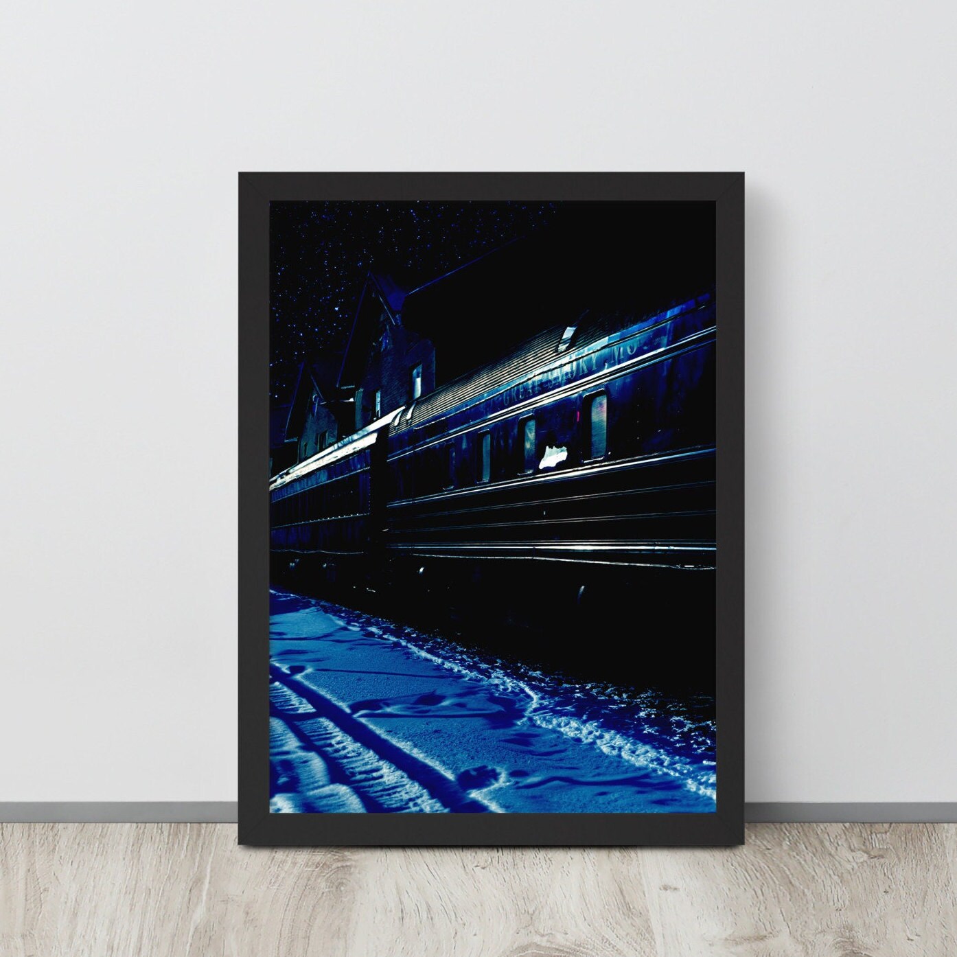 The Polar Express Themed Poster (framed) - Etsy