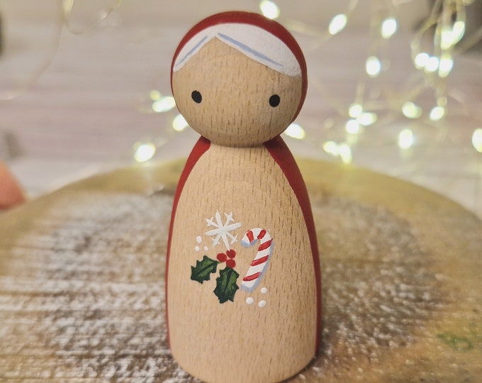 Christmas Peg Doll, Stocking Fillers, Personalised Gifts, Traditional ...