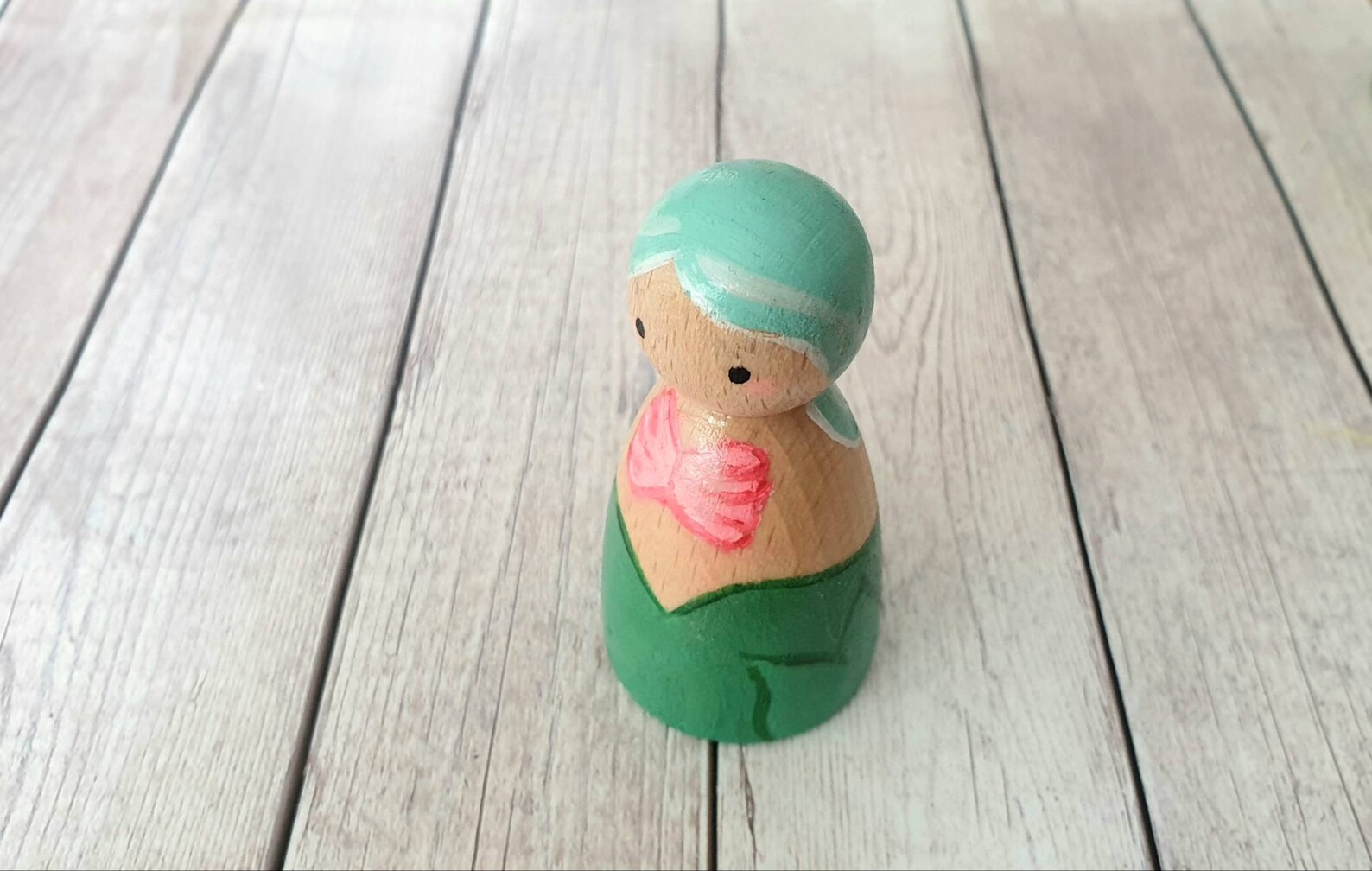 Little Mermaid Peg Doll Mermaids Figurines Underwater Peg - Etsy UK