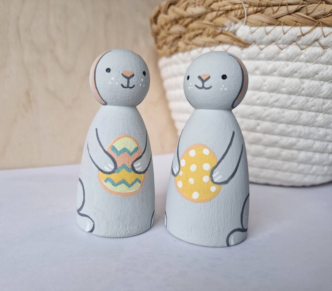 Easter Bunny Peg Doll, Alternative Easter Gifts, Easter Egg Toys ...