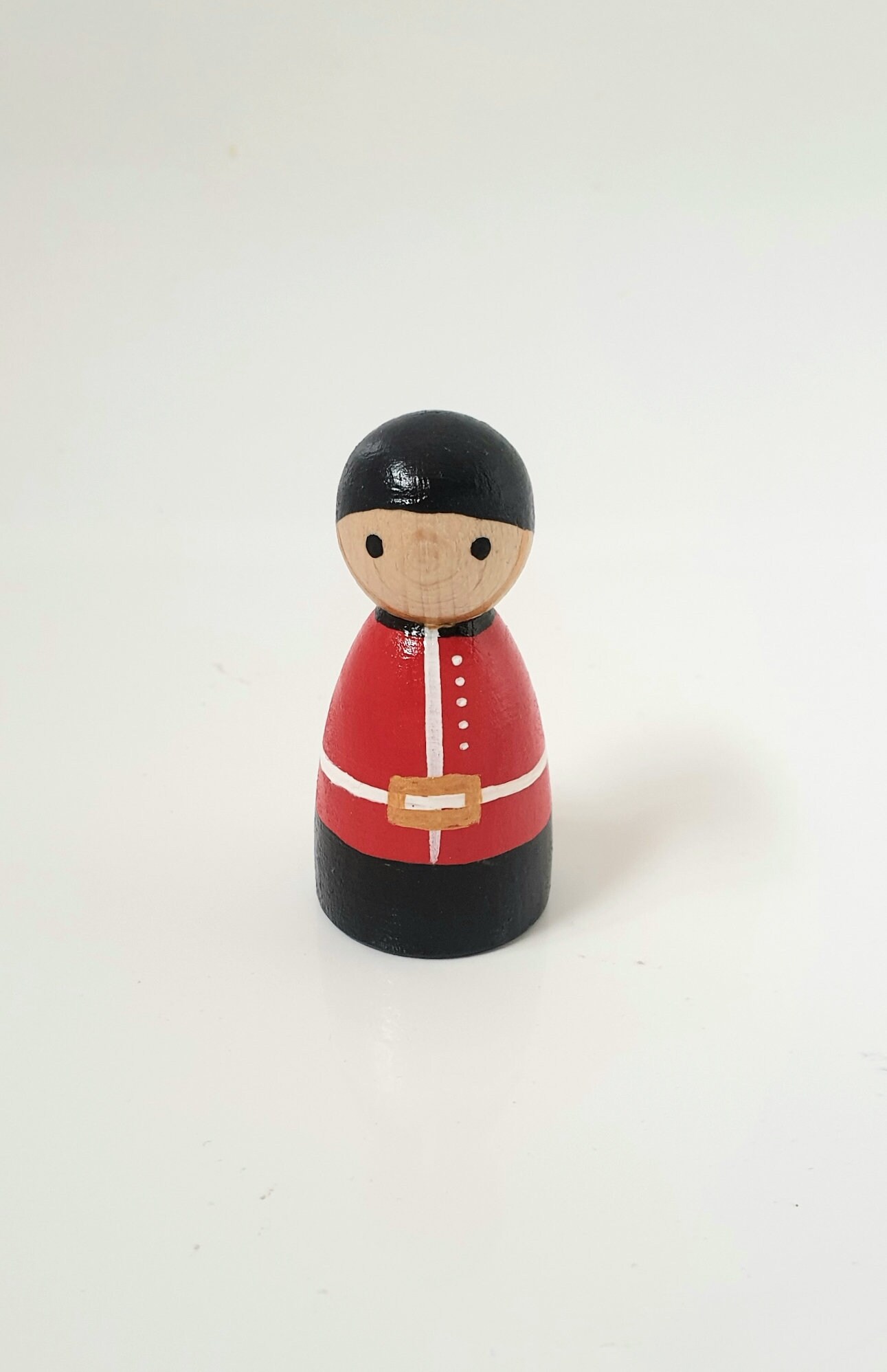 London Soldier peg doll wooden toy soldier Queens guard peg | Etsy