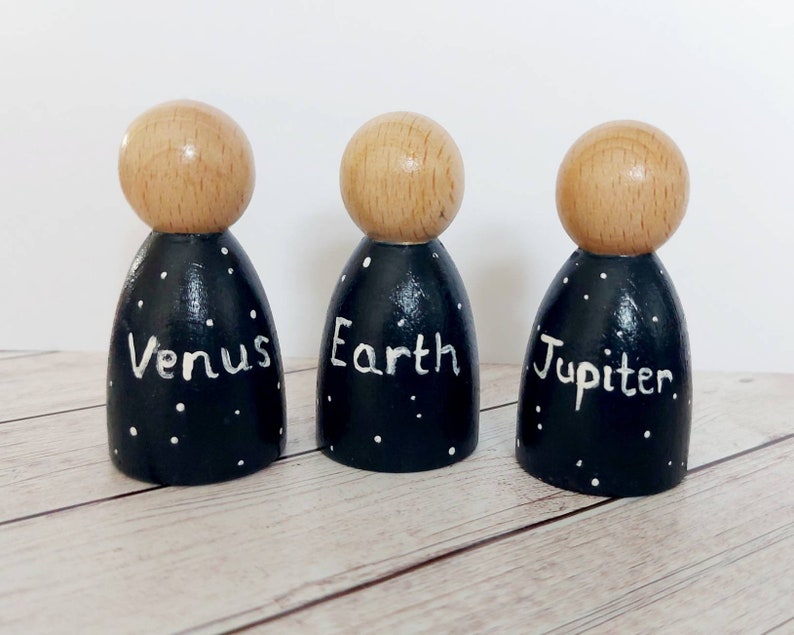 Space Peg Dolls Solar System Toy Space Toys Galaxy Themed - Etsy