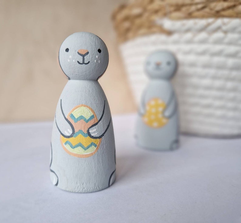 Easter Bunny Peg Doll, Alternative Easter Gifts, Easter Egg Toys ...