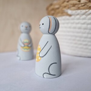 Easter Bunny Peg Doll, Alternative Easter Gifts, Easter Egg Toys ...