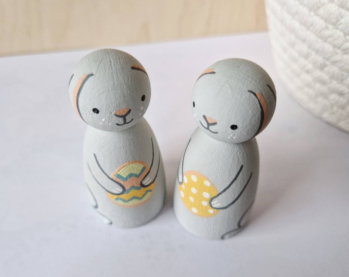Easter Bunny Peg Doll, Alternative Easter Gifts, Easter Egg Toys ...