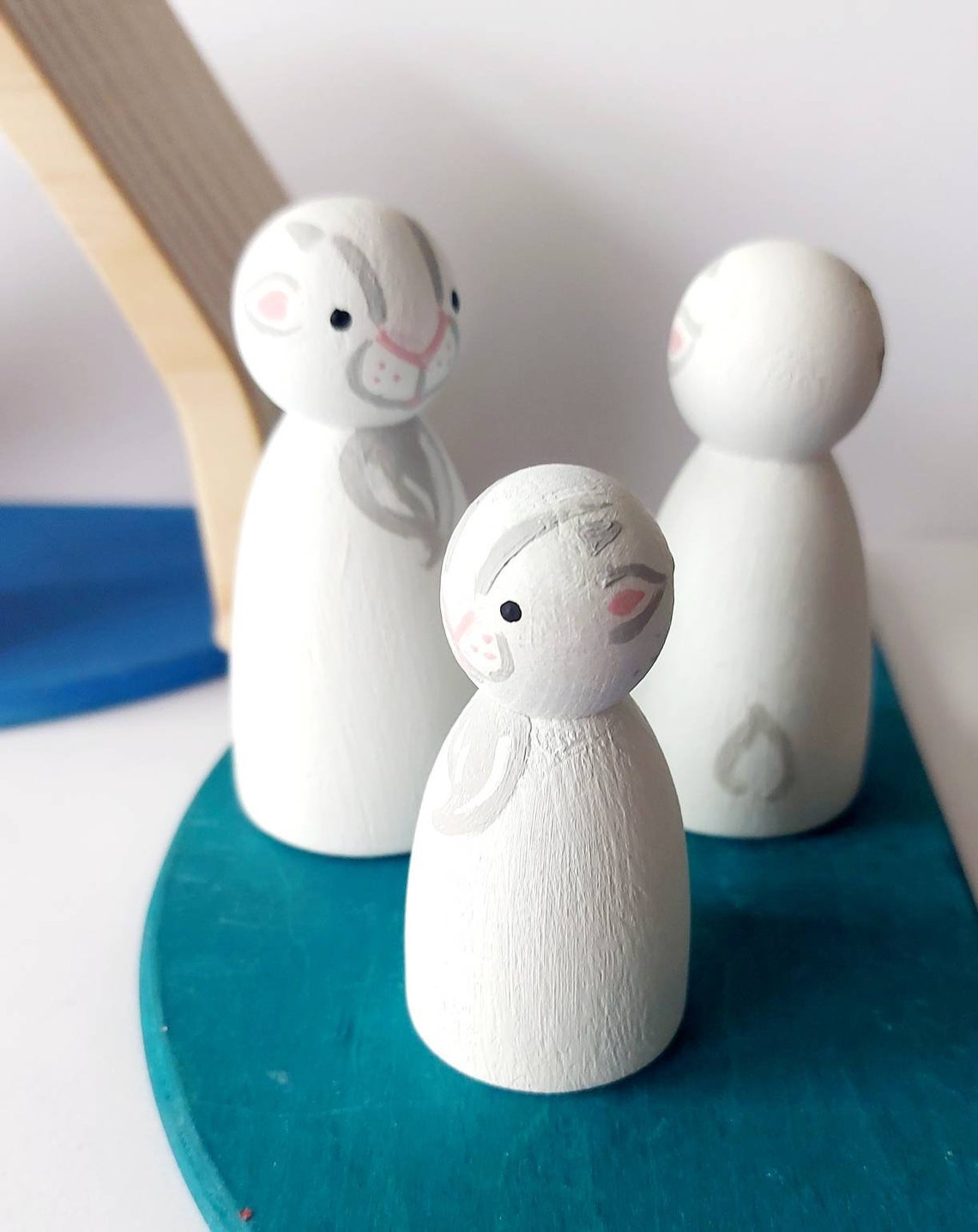 Billy Goats Gruff Peg Doll Play Set Storytelling Toys | Etsy