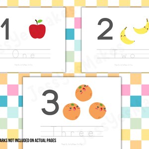 0-20 Color, Count, and Trace Number/math Worksheets for Kids and ...
