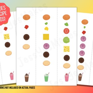 Pretend Play Burger Building Printable Playset for Kids, Toddlers ...