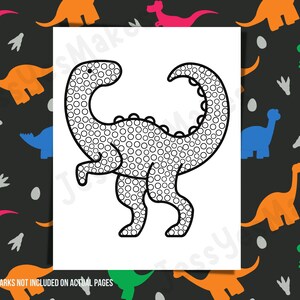 D is for Dinosaurs Q-TIP Fine Motor Activity for Kids, Preschool ...