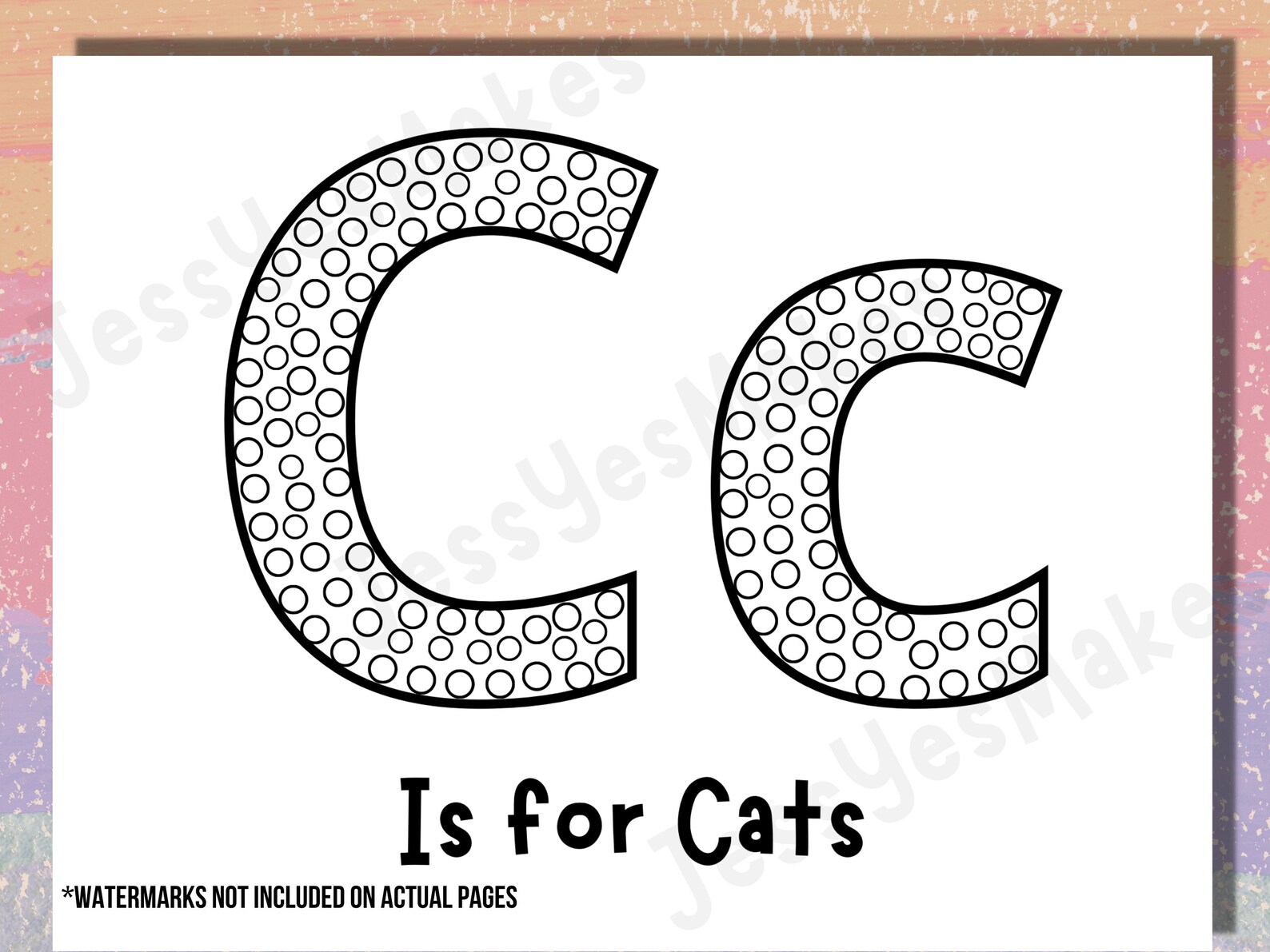 C is for Cats Cat Q-TIP Fine Motor Activity for Kids - Etsy