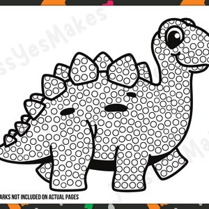 D is for Dinosaurs Q-TIP Fine Motor Activity for Kids, Preschool ...