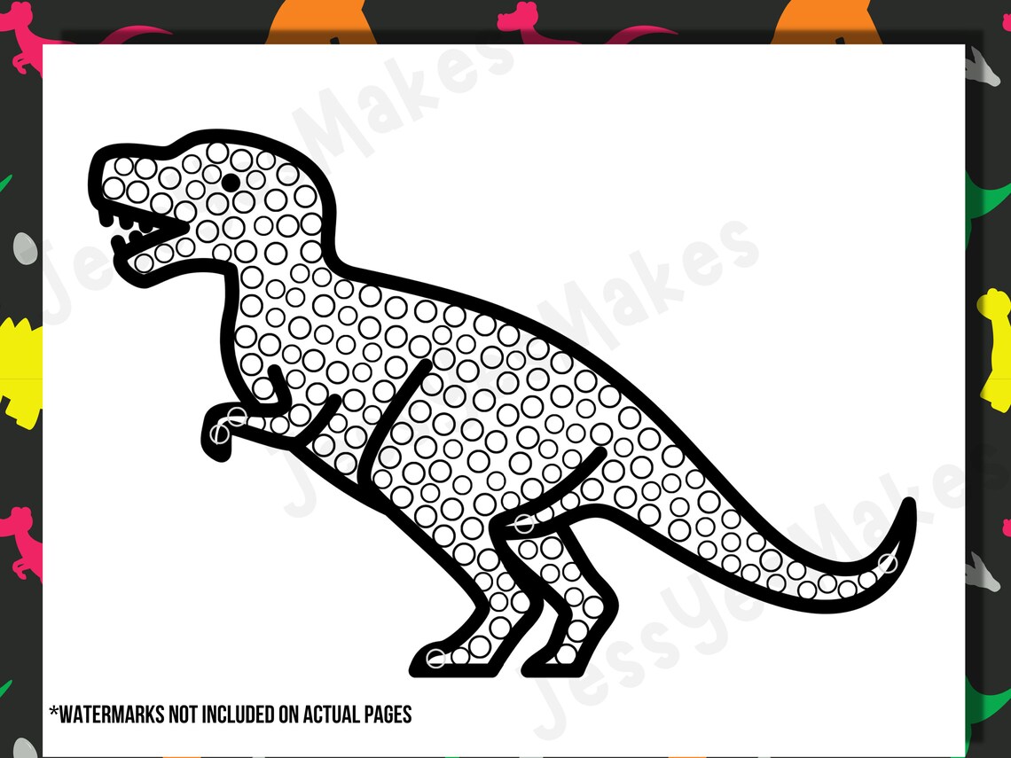 D is for Dinosaurs Q-TIP Fine Motor Activity for Kids - Etsy