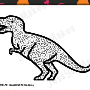 D is for Dinosaurs Q-TIP Fine Motor Activity for Kids, Preschool ...