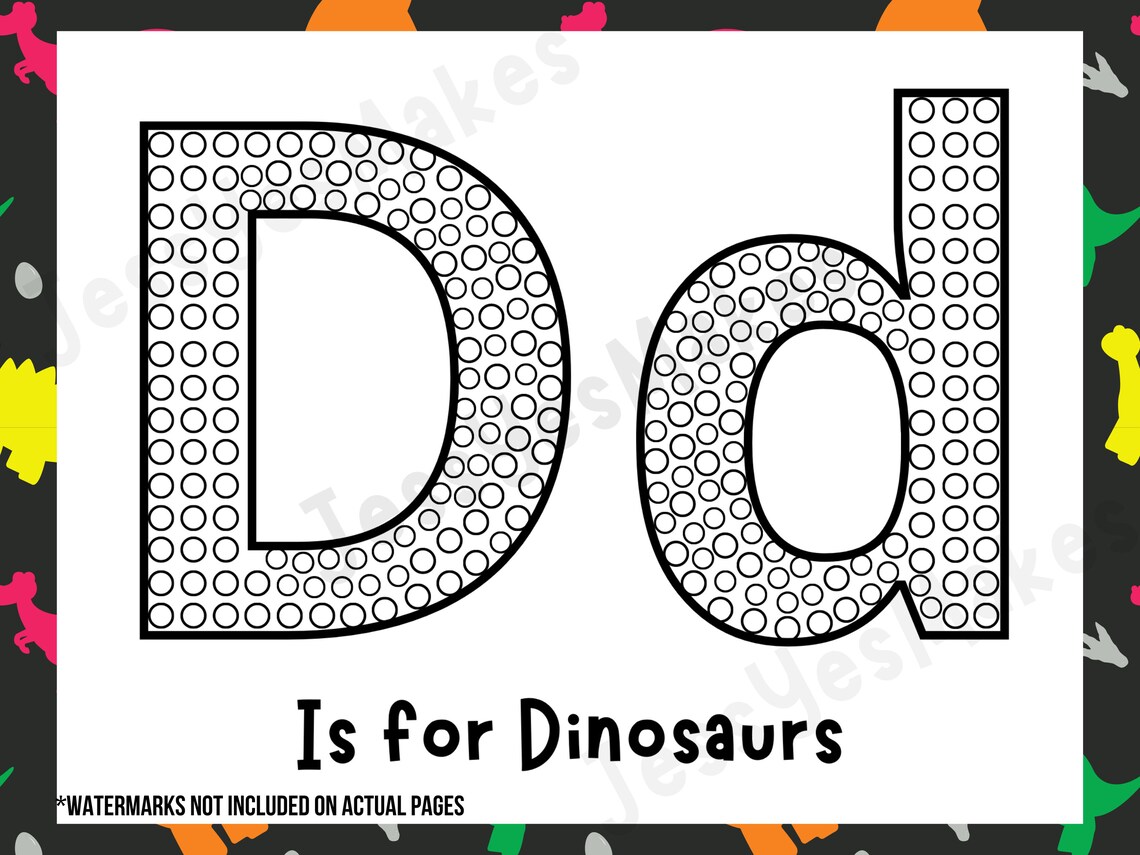 D is for Dinosaurs Q-TIP Fine Motor Activity for Kids - Etsy