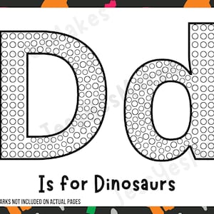 D is for Dinosaurs Q-TIP Fine Motor Activity for Kids, Preschool ...