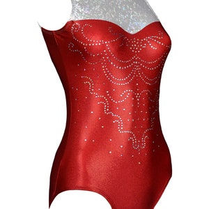Red Bella Gymnastic Leotard - Etsy