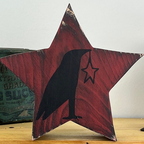 5 Pc. Wooden Crow Block Setamericana Decoramericana Block | Etsy