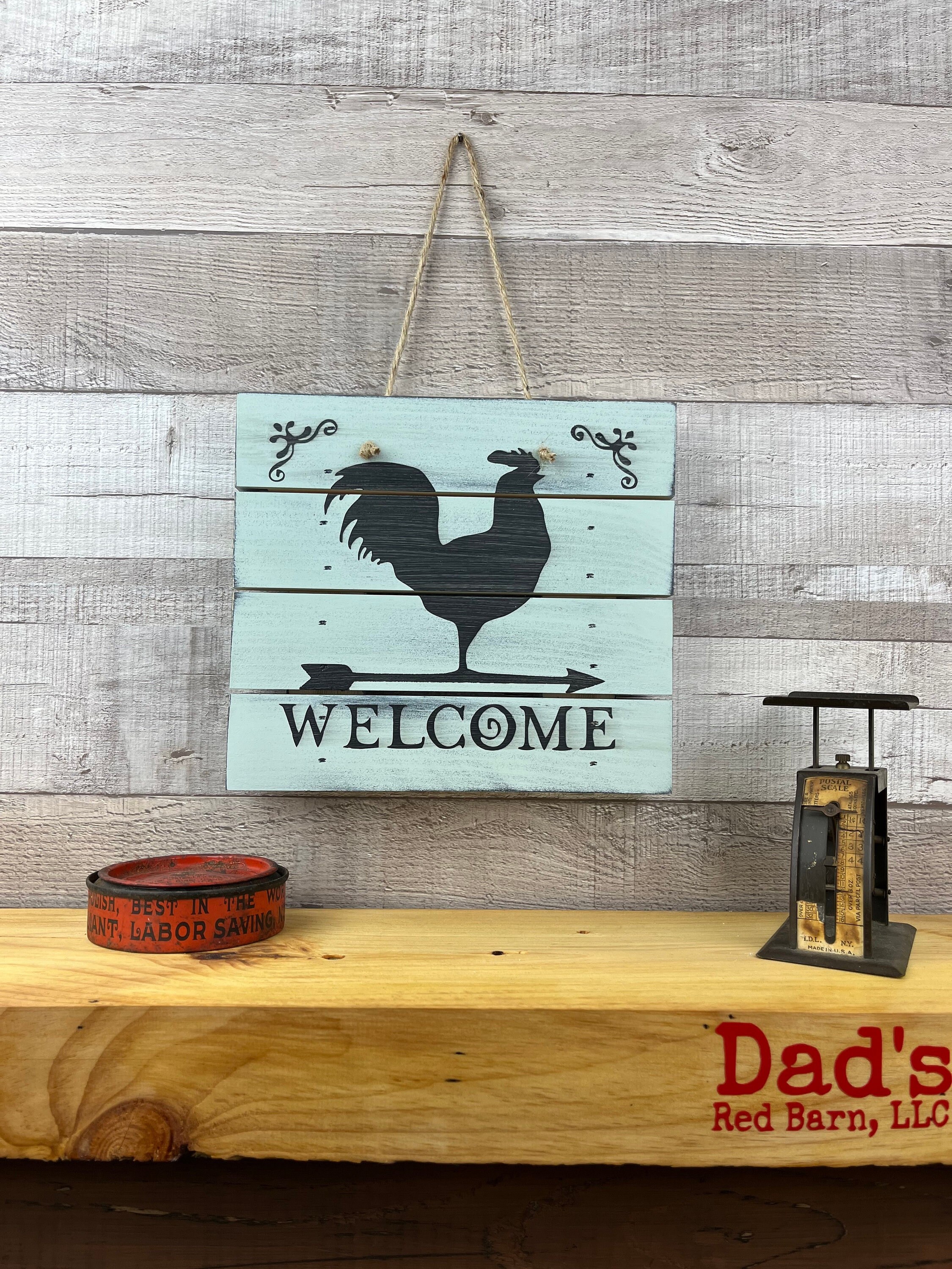 Primitive Rustic Welcome Sign Primitive Sign Rustic Decor - Etsy