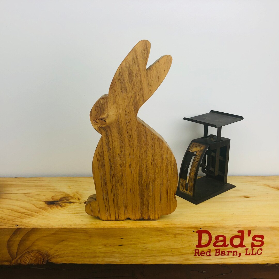 Rustic Easter Bunny Shelf Sitter, Primitive Decor, Rustic Shelf Sitter ...