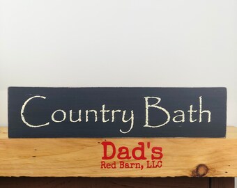 Primitive Bath Sign | Etsy