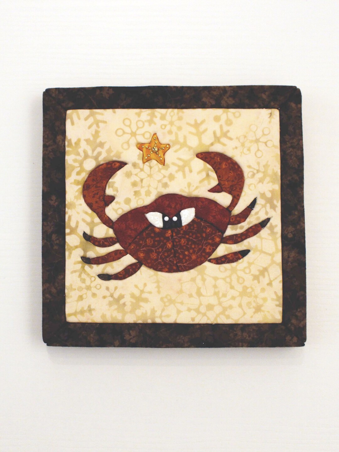 Crab Patchwork Picture - Etsy