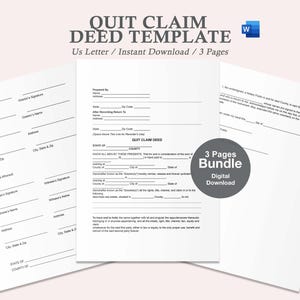 Quit Claim Deed Form,quit Claim Deed Template,quit Claim Deed Form ...