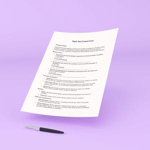 Patch Test Consent Form,patch Test Consent Form Template,patch Test ...