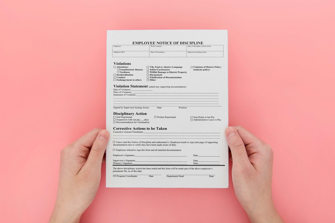 Employee Write up Template,employee Write up Form,employee Write up ...