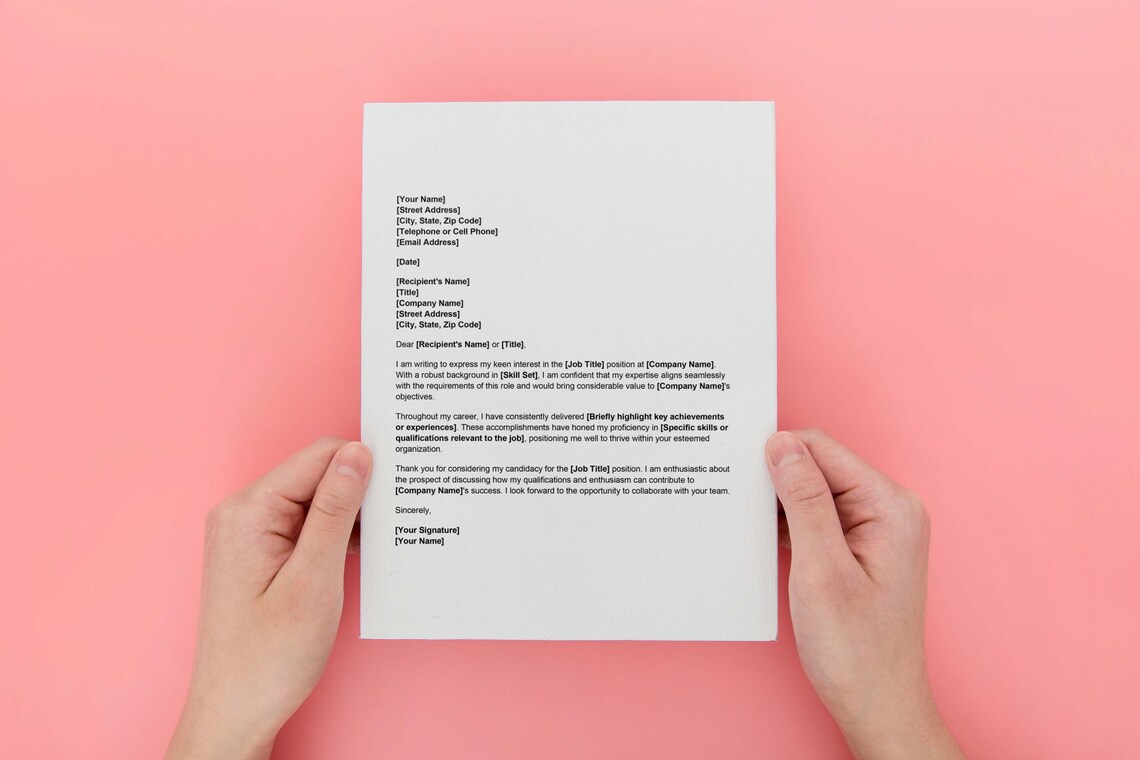 Basic Cover Letter,cover Letter Template,simple Cover Letter,cover ...