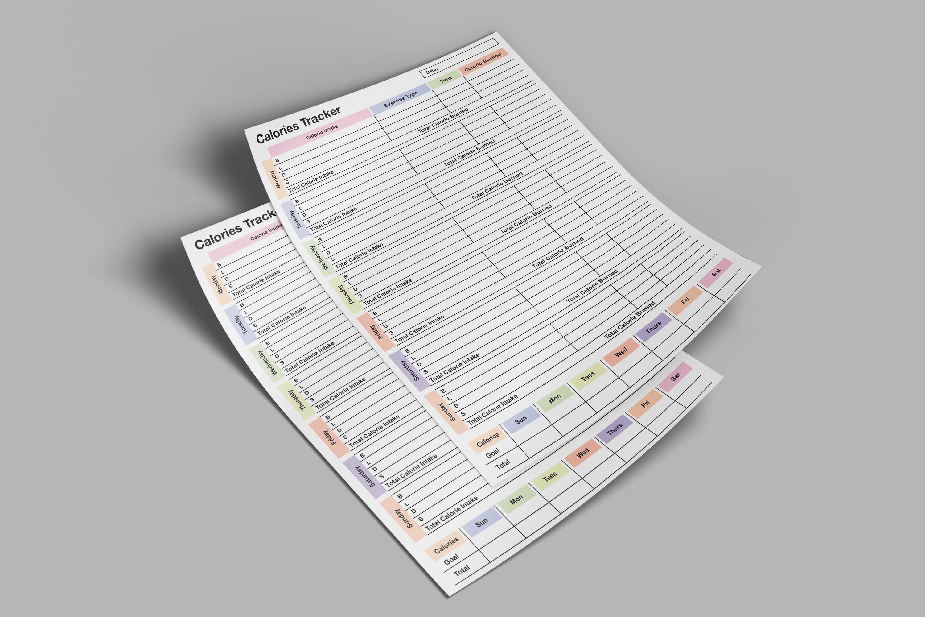 Calorie Tracker,calories Tracker,health Tracker,calorie Spreadsheet ...