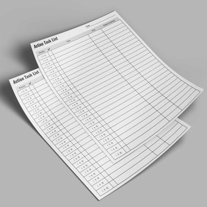 Action Task List,task List,task Tracker,daily Task List,task to Do List ...