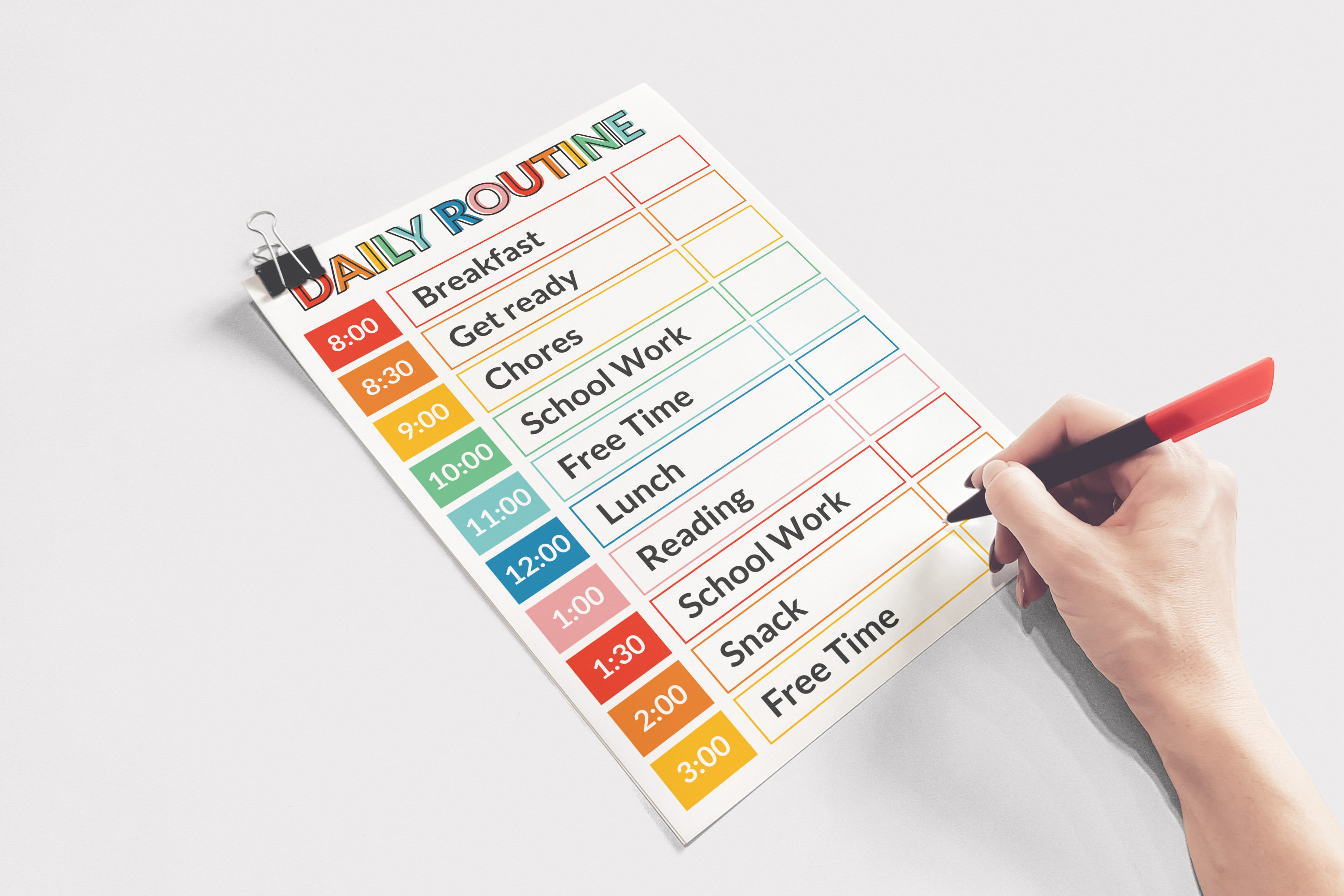 Tabla de rutinas para niños Rutina diaria Rutina matutina - Etsy México