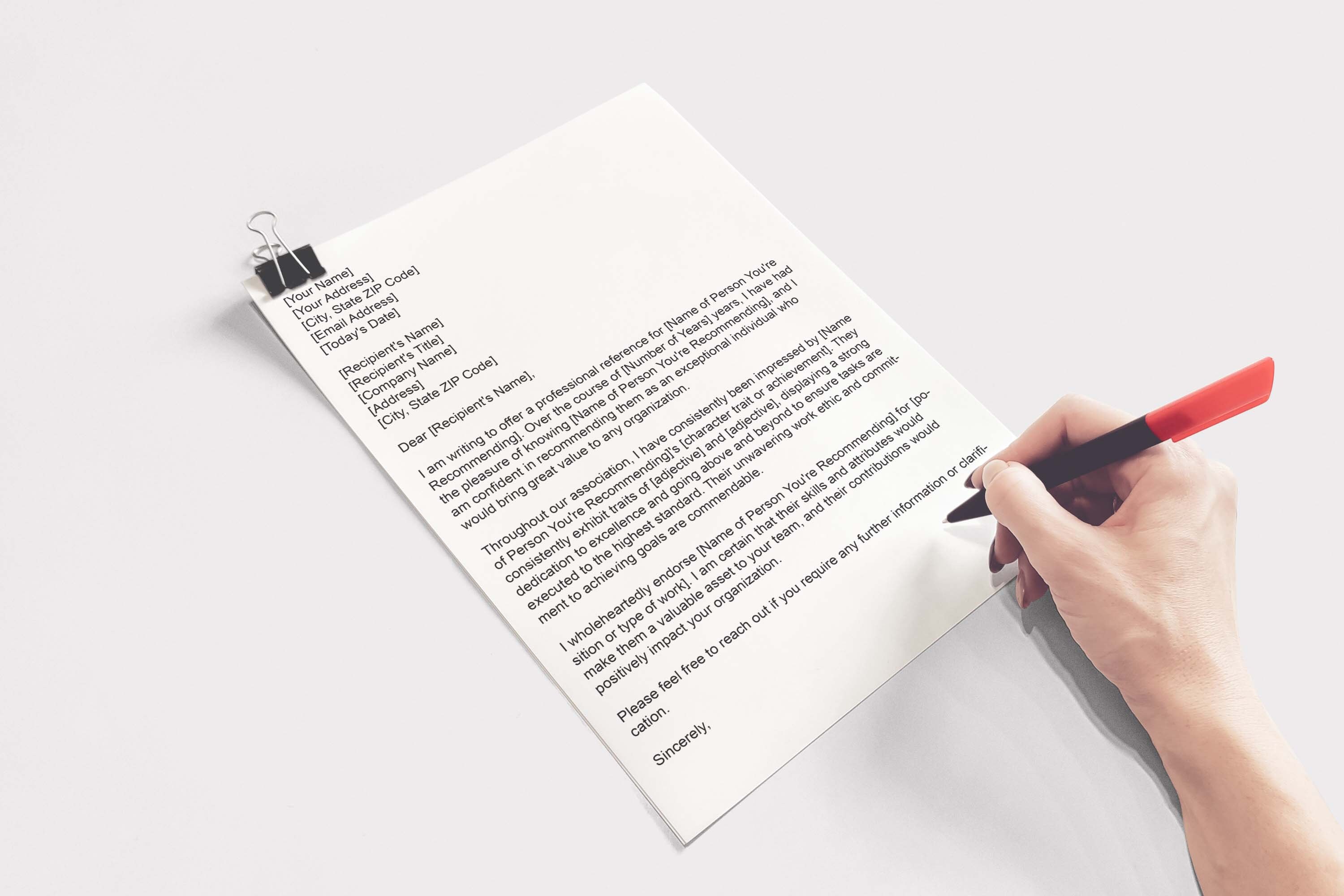Personal Reference Letter,professional Reference Letter,template for ...