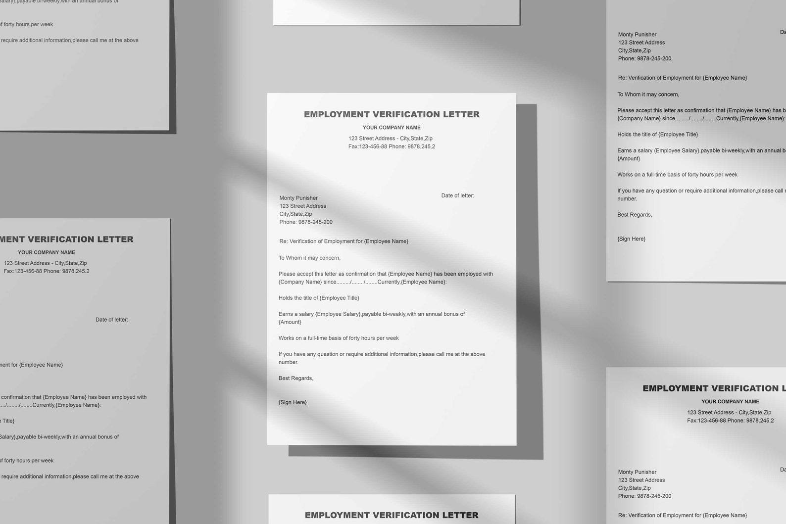 Employment Verification Letter,employment Verification Letter Template ...