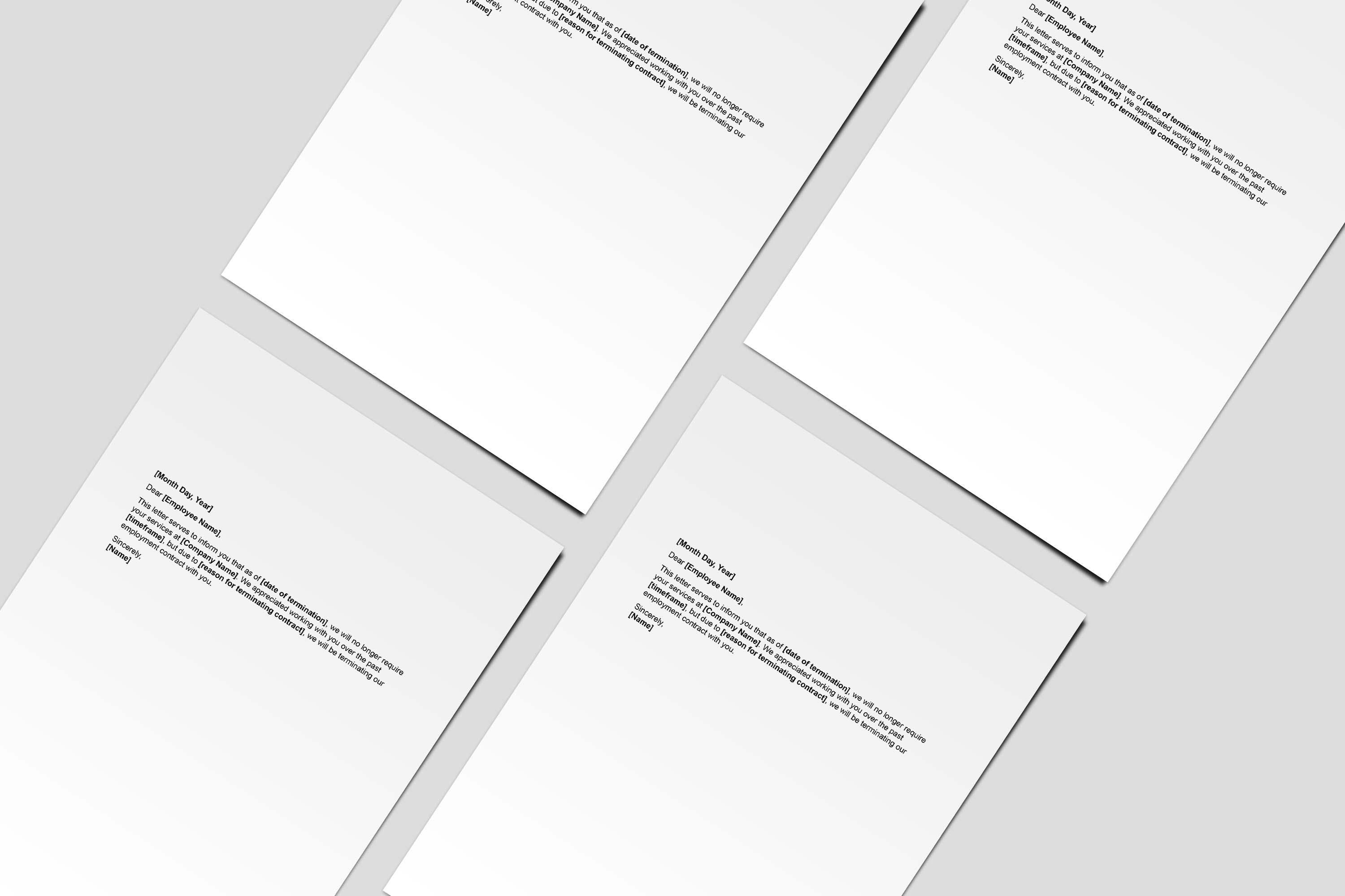 Termination Letter,termination Letter Template,employee Termination ...