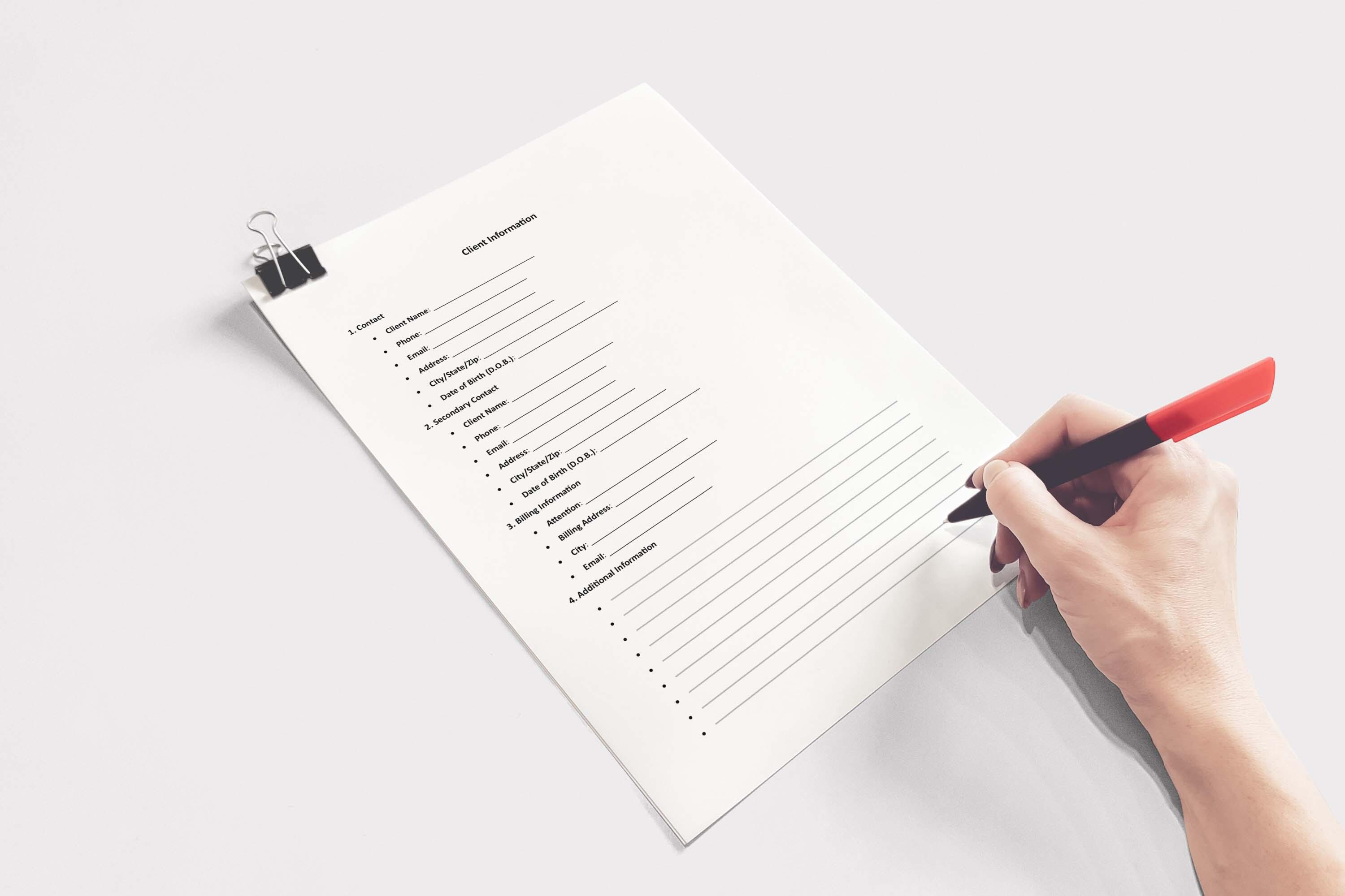 Client Intake Form,client Intake Form Template,client Intake Template ...